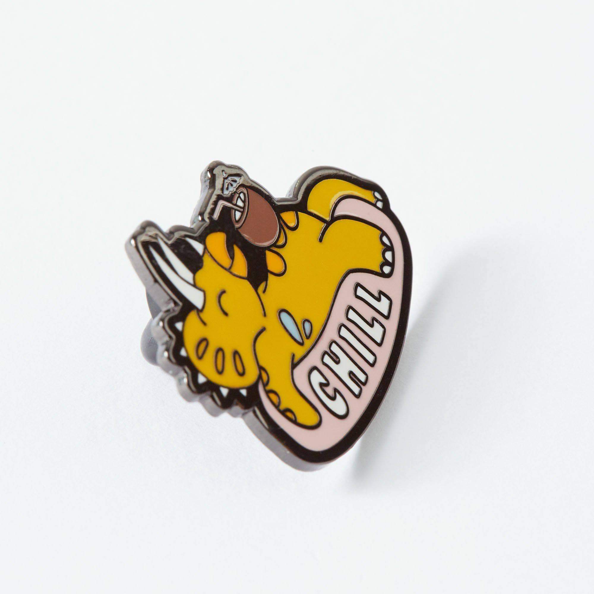 Chill Dinosaur Enamel Pin – punkypins