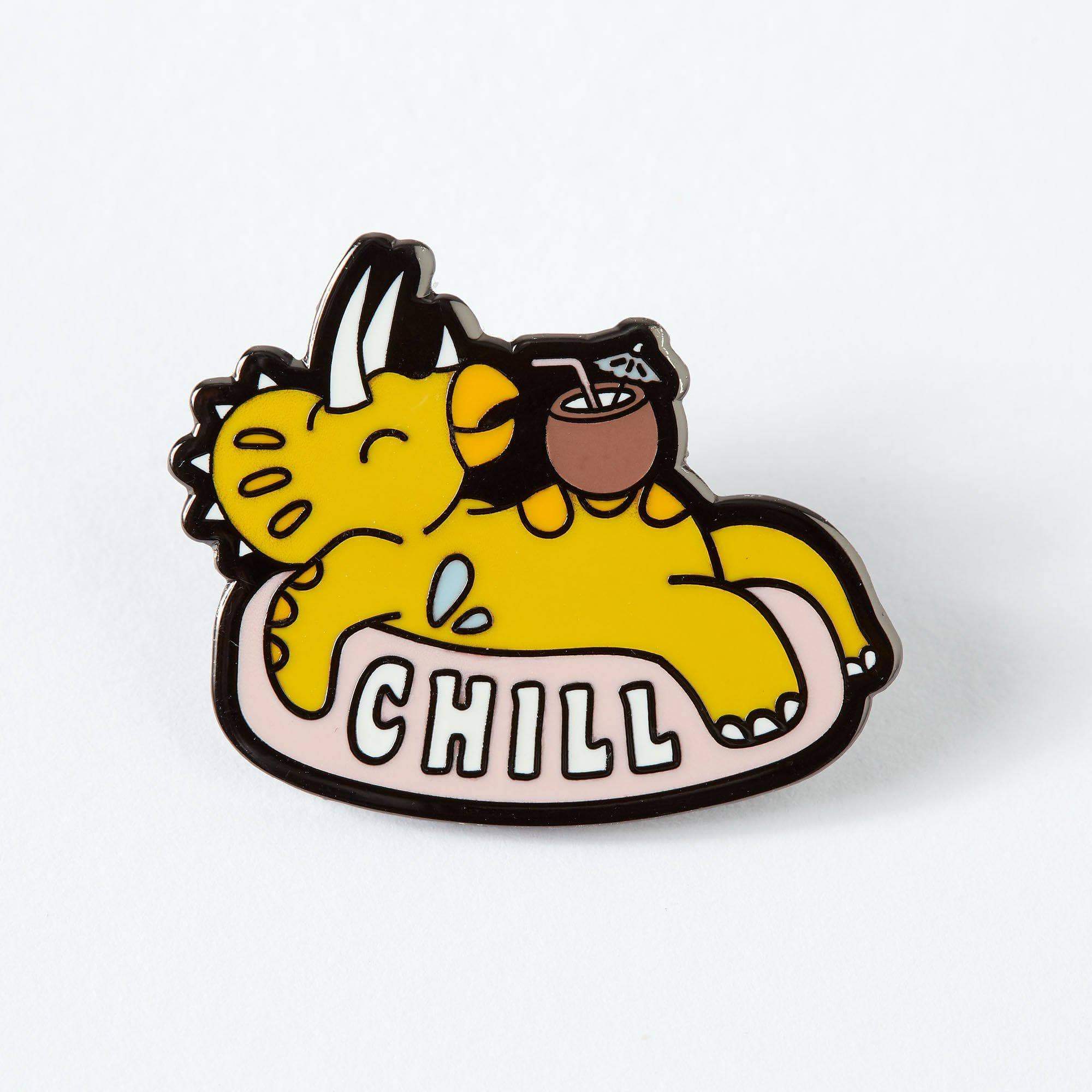 Chill Dinosaur Enamel Pin – punkypins