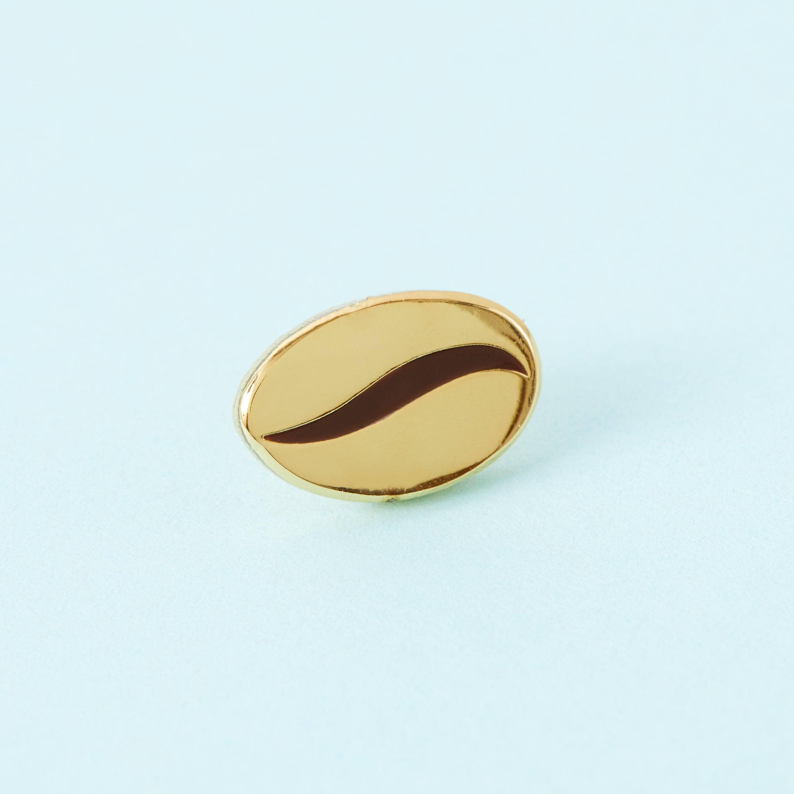 Coffee Bean Enamel Pin – punkypins