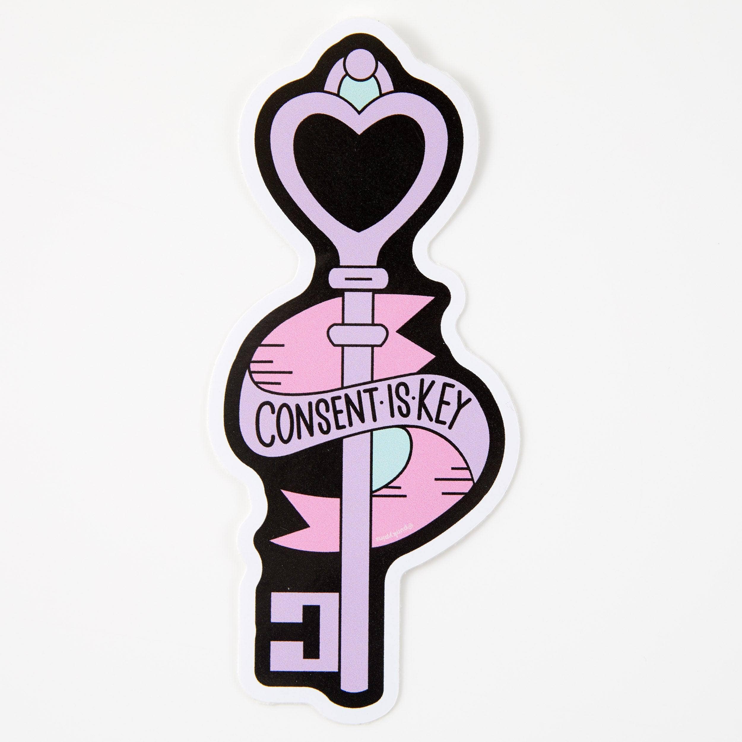 Consent Is Key Vinyl Sticker – punkypins