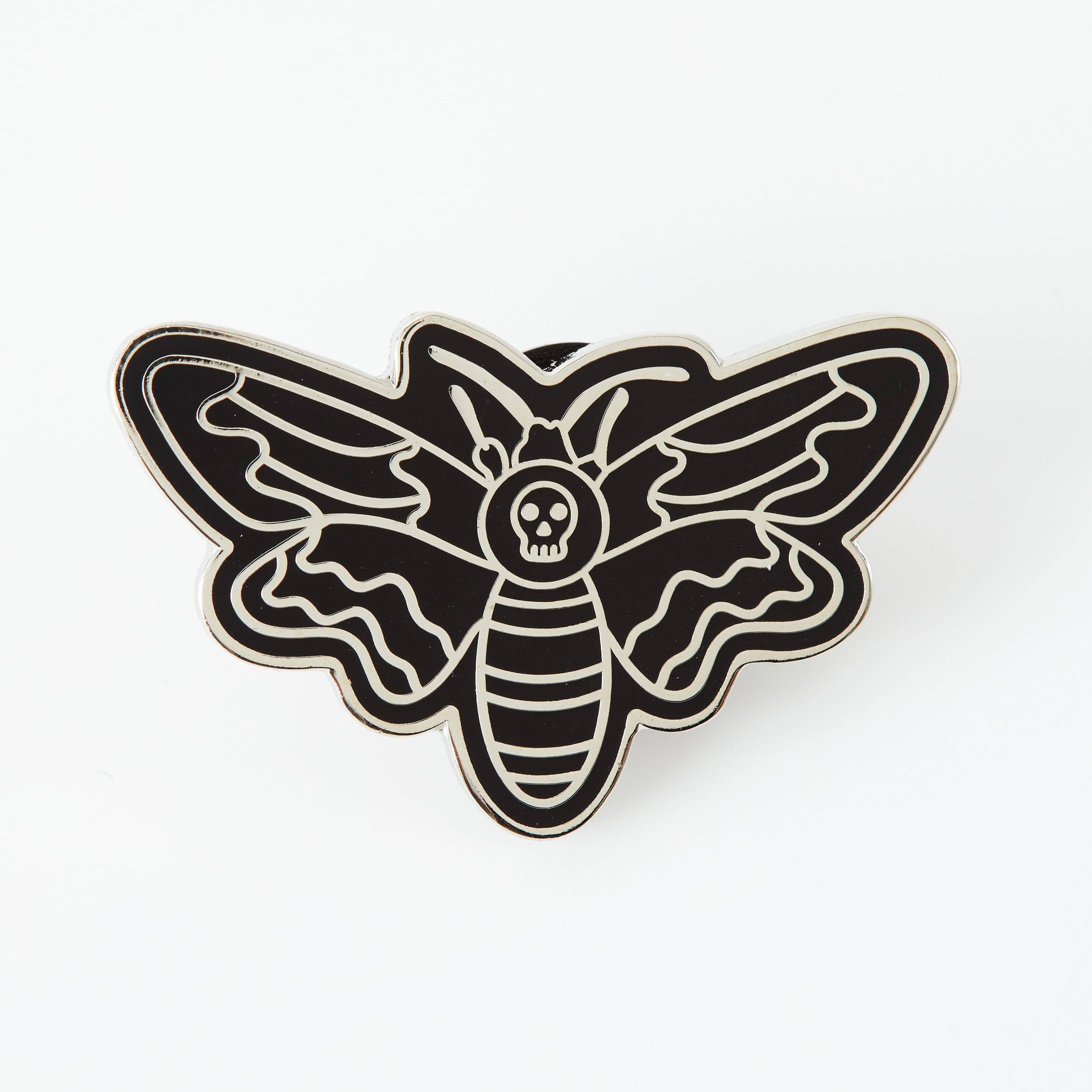 Death Head Moth Enamel Pin – punkypins
