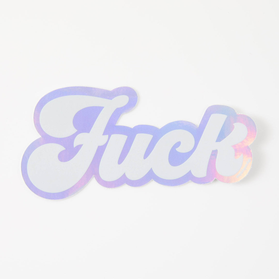 F*ck Holographic Sticker – punkypins