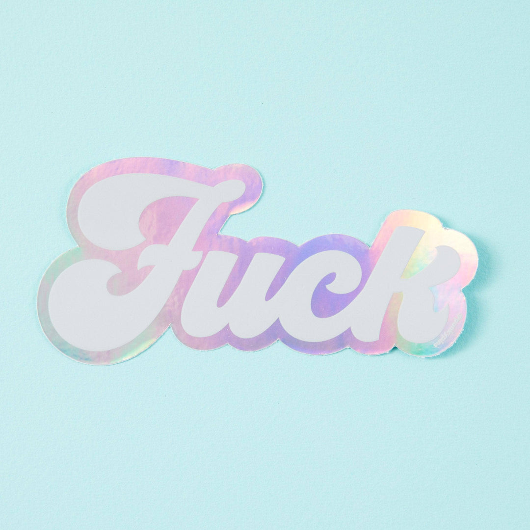 F*ck Holographic Sticker – punkypins
