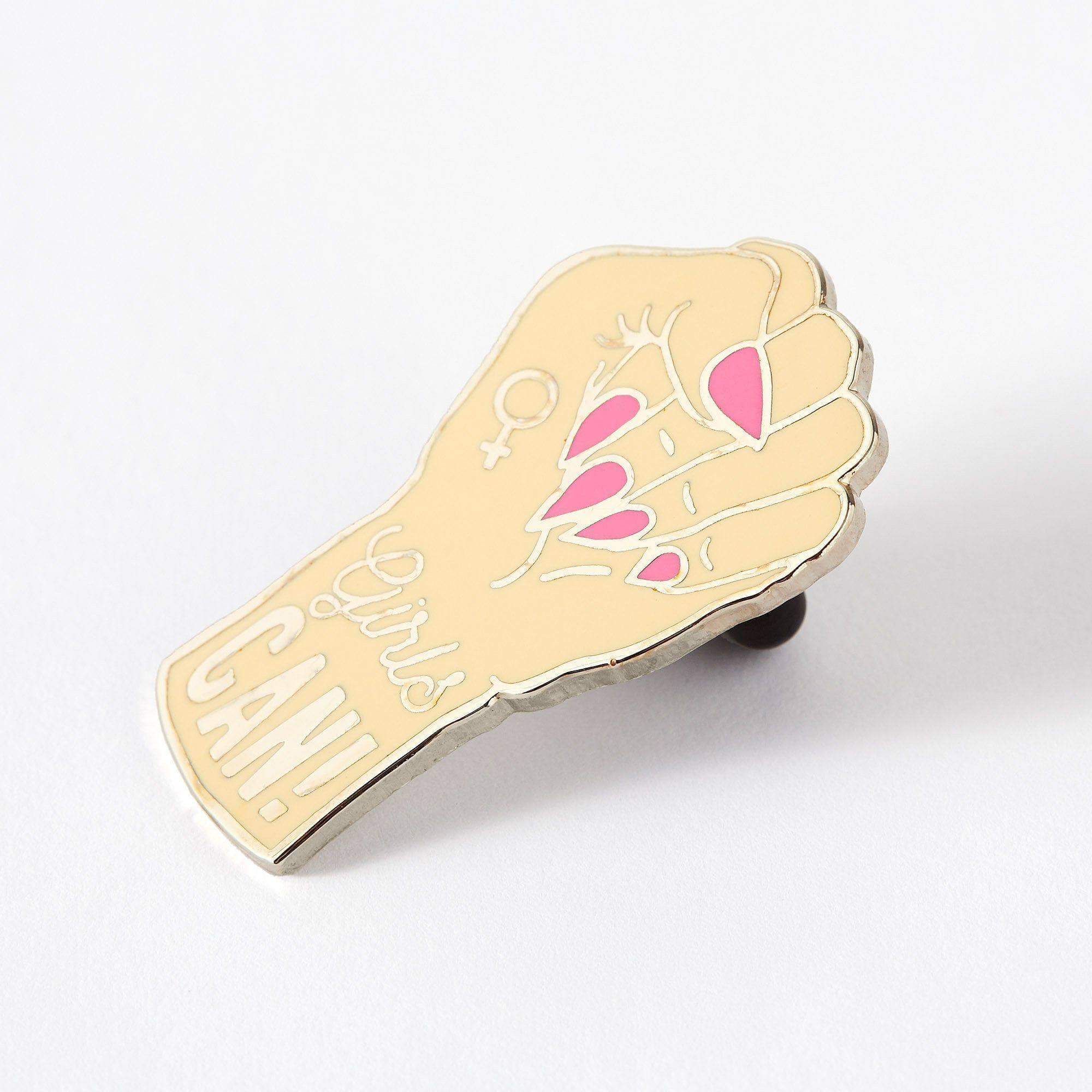 Girls Can Enamel Pin – punkypins