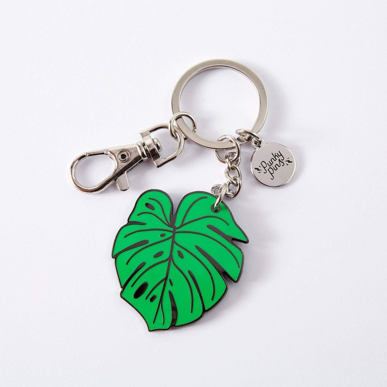 Monstera Leaf Keyring – punkypins