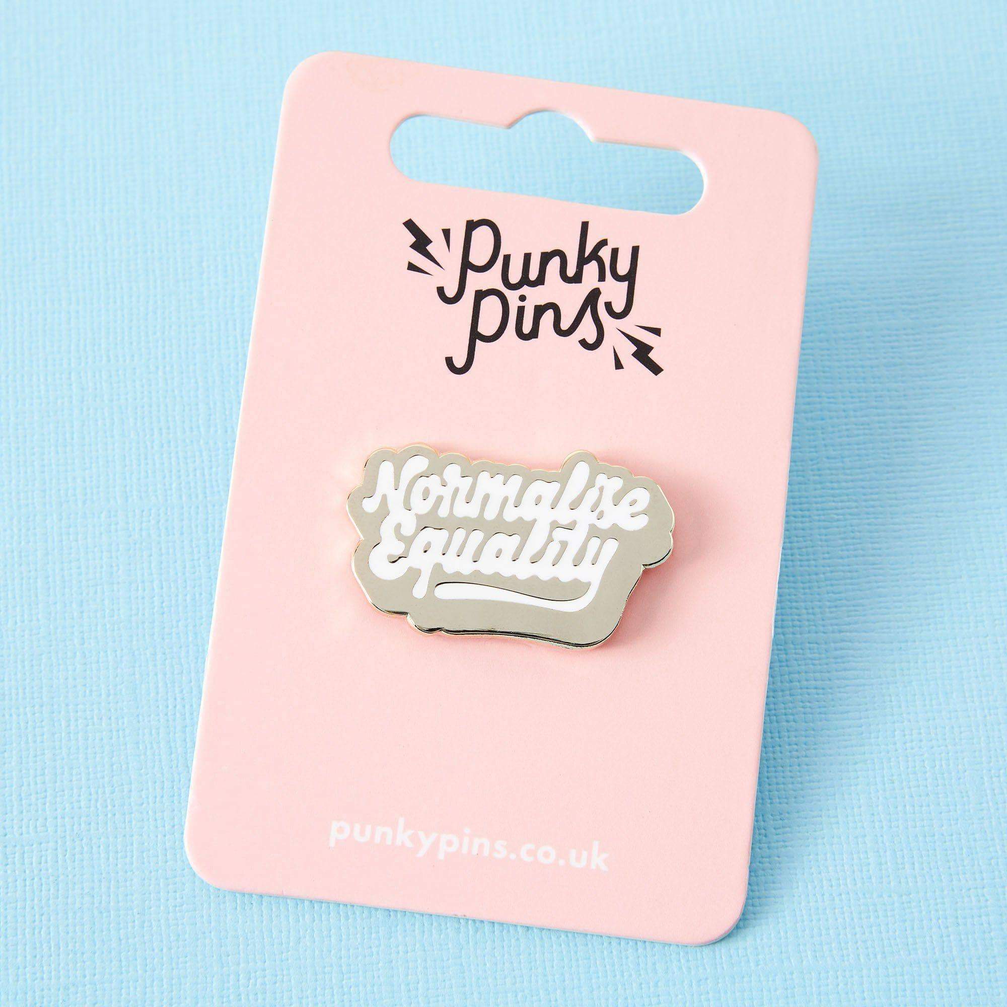 Normalise Equality Enamel Pin – punkypins