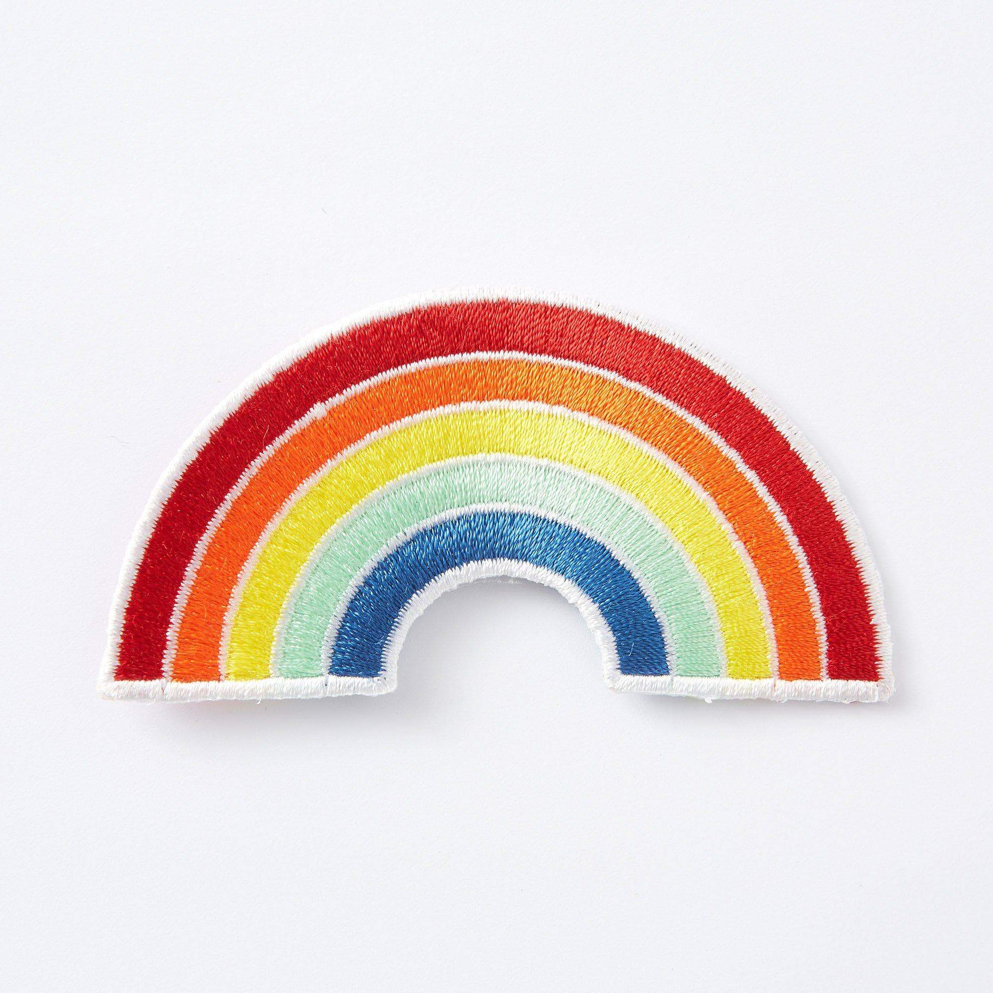 Rainbow Embroidered Iron On Patch – punkypins