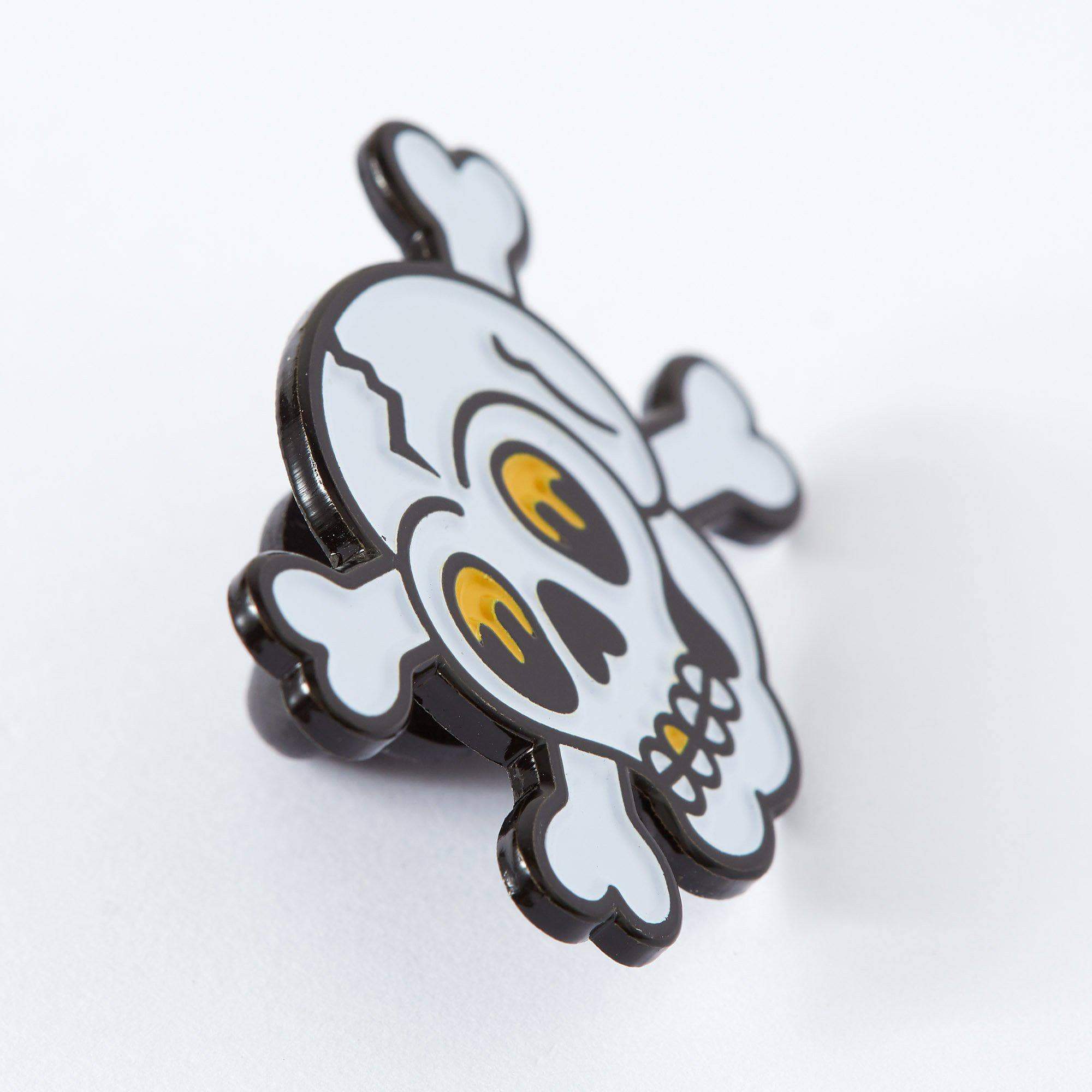 Skull & Crossbone Tattoo Enamel Pin – punkypins